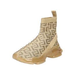 Sneaker Steve Madden "Steve Madden Sneaker Textil", Damen, Gr. 38, gold, Textil, Schuhe Sneaker