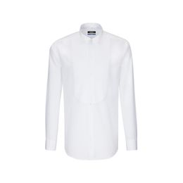 Businesshemd Seidensticker "Schwarze Rose", Herren, Gr. XL (44), normale &Auml;rmell&auml;ngen, wei&szlig;, 100% Baumwolle, unifarben, tailored fit, Hemden, Gala Uni