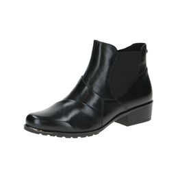Stiefelette Caprice "Caprice Stiefelette Leder/Textil", Damen, Gr. 39, schwarz, Leder, Textil, Schuhe Stiefelette