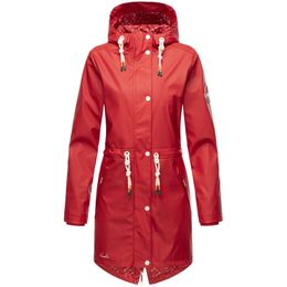 Navahoo Jacke 'Tropical Storm' Damen Gr&ouml;&szlig;e S feuerrot / wei&szlig;