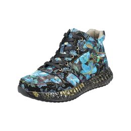 Sneaker Laura Vita "Laura Vita Sneaker Leder/Textil", Damen, Gr. 37, blau, Leder, Textil, Schuhe Sneaker
