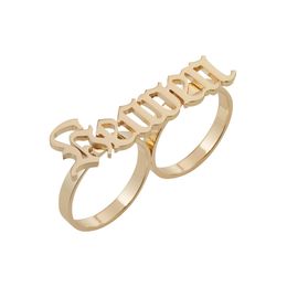 Mister Tee Ring 'Heaven' Damen Gr&ouml;&szlig;e 53/54 gold