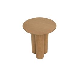 Möbel Kraft Beistelltisch holzfarben Maße (cm): H: 50 Ø: 45.0 » Möbel Kraft