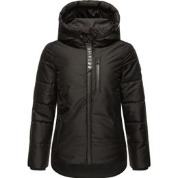 Steppjacke Navahoo "Kr&uuml;melein", Damen, Gr. L (40), schwarz, Oberstoff: 100% Polyester; Futter: 100% Polyester; Wattierung: 100% Polyester; &Auml;rmelfutter: 100% Polyester, figurumspielend Po-bedeckend, hoch geschlossener Ausschnitt, &Auml;rmel ohne &Auml;rmelschlitz Rippstrickb&uuml;ndchen, Jacken Steppjacke, stylische Damen Winterjacke mit dezenter Steppung