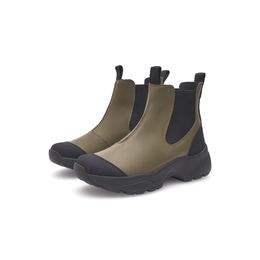 Woden Chelsea Boots 'Siri' Damen Gr&ouml;&szlig;e 36 khaki / schwarz Winterschuhe