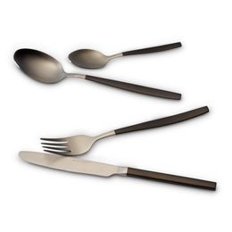 ECHTWERK Besteck Set "Positano" 20tlg sil/sw