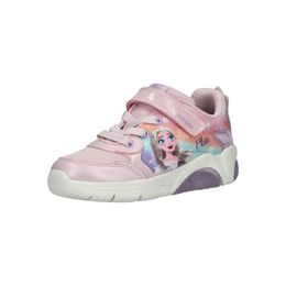 Sneaker Geox "Geox Sneaker Lederimitat/Mesh", M&auml;dchen, Gr. 33, lila (pink, violett), Lederimitat, Textil, Schuhe Sneaker