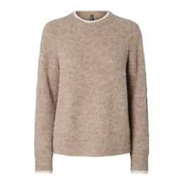Pieces Pullover 'PCIvy' Damen Gr&ouml;&szlig;e M hellbeige / beigemeliert
