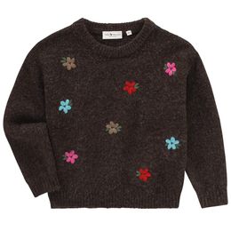 Topolino M&auml;dchen Strickpullover mit Blumen-Allover