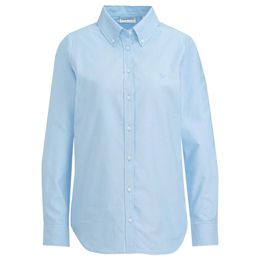Gina Damen Hemdbluse unifarben