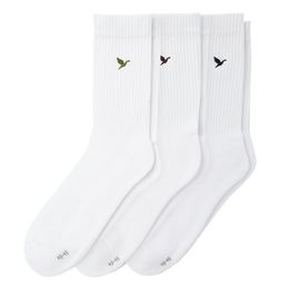 VanVaan 3 Paar Herren Tennissocken mit Stickerei