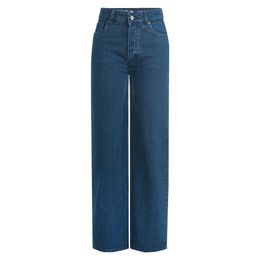 Gina Damen Straight-Jeans mit weitem Bein
