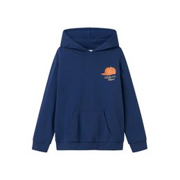 name it Sweatshirt 'NKMNOPAL' Jungen Gr&ouml;&szlig;e 158/164 nachtblau / taubenblau / braun / hummer
