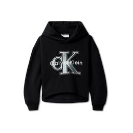Calvin Klein Jeans Sweatshirt M&auml;dchen Gr&ouml;&szlig;e 104 grau / schwarz / wei&szlig;