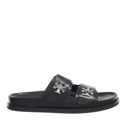 Tory Burch Sandalen - T Lock Sport Slide - Gr. 36,5 (EU) - in Schwarz - f&uuml;r Damen