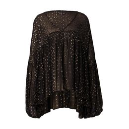 Nasty Gal Bluse Damen Gr&ouml;&szlig;e L gold / schwarz