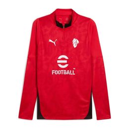 Puma AC Mailand Training 1/4 Zip Sweatshirt Rot F01, Größe 2XL, Herren, Fan Artikel - 11teamsports