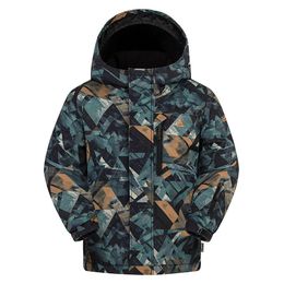 Kamik Winterjacke ''Gusti'' in Gr&uuml;n/ Dunkelblau - 48% | Gr&ouml;&szlig;e 122 | Kinderjacken