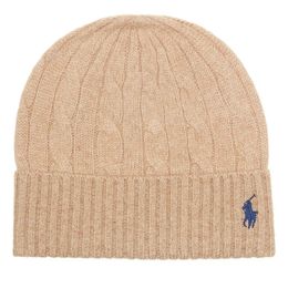 Polo Ralph Lauren Caps & M&uuml;tzen - Wl Cs Cbl Bn-Hat - Gr. ONE - in Beige - f&uuml;r Damen