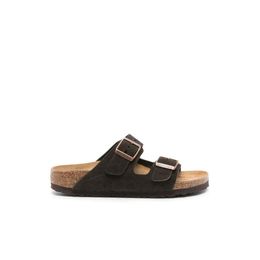 Birkenstock Loafer - Arizona Two-Strap Suede Sandals - Gr. 43 (EU) - in Braun - f&uuml;r Damen