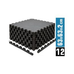 Eyepower XXL Bodenschutzmatte ( 12er Set ) in schwarz | Gr.: onesize