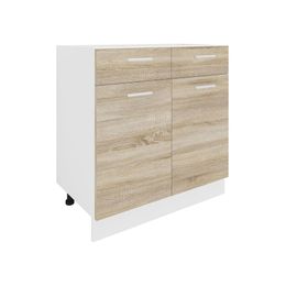 ebuy24 Küchenunterschrank Esilo Weiß 80 x 46 cm | Gr.: onesize