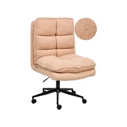 Beliani Chefsessel ADDISON in Rosa/Schwarz - (W) 56 x (H) 98 x (L) 56 cm | Gr.: onesize