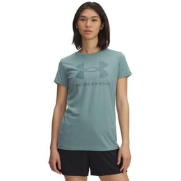 Under Armour Sportshirt "Logo T-Shirt" in Grün | Gr.: S