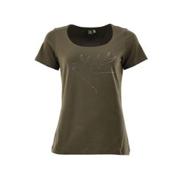 OS-Trachten T-Shirt Zorino in oliv | Gr.: XS