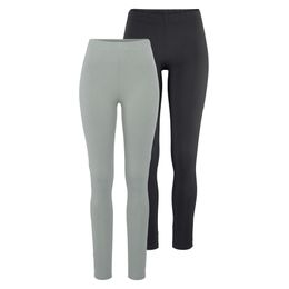 Boysen's BOYSENS Leggings in schwarz + salbei | Gr.: 34
