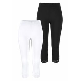 Boysen's BOYSENS Leggings in schwarz, wei&szlig; | Gr.: 52