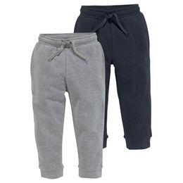 Kidsworld Sweathose in graumeliert + marine | Gr.: 128/134