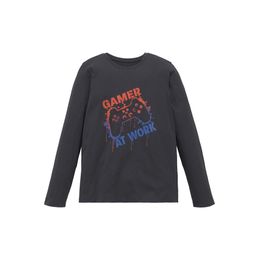Kidsworld Langarmshirt in anthrazit | Gr.: 152/158