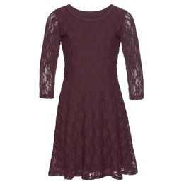 Kidsworld Kleid in Bordeaux | Gr.: 128/134