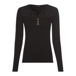 Laura Scott Spitzenshirt in schwarz | Gr.: 46