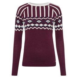 AJC Jacquardpullover in bordeaux-marine-offwhite | Gr.: 36-38