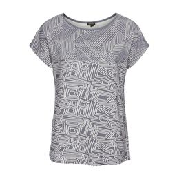 Laura Scott T-Shirt in blau-gemustert | Gr.: 40-42