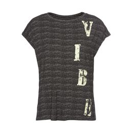 Laura Scott T-Shirt in schwarz-wei&szlig;-gemustert | Gr.: 36-38