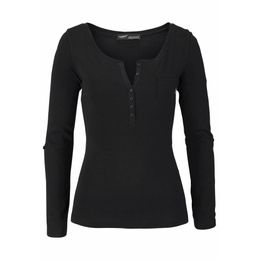Arizona Langarmshirt in schwarz | Gr.: 32/34