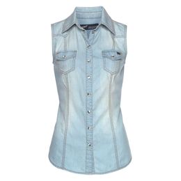 Arizona Jeansbluse in bleached | Gr.: 46
