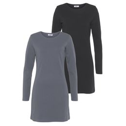 Flashlights Jerseykleid in schwarz, blau | Gr.: 38