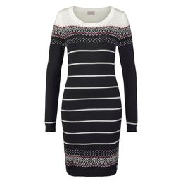 Kangaroos Strickkleid in schwarz gemustert | Gr.: 50