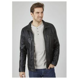 Bugatti Lederjacke BUAURELIO in Schwarz | Gr.: 58