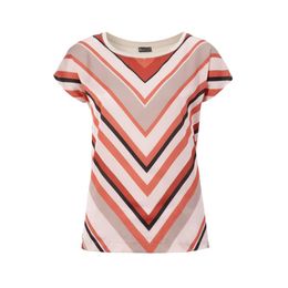 Laura Scott Shirtbluse in beige-rostbraun-gemustert | Gr.: 40