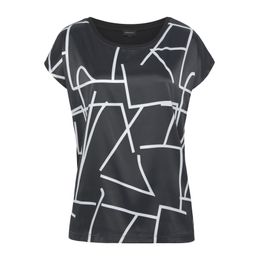 Laura Scott Shirtbluse in schwarz-wei&szlig;-gemustert | Gr.: 46