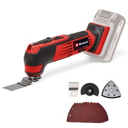 Akku-Multifunktionswerkzeug Einhell "TE-MG 18/1 Li - Solo", rot (rot, schwarz, weiß), B:6,3cm H:9,1cm L:25,6cm, Kunststoff, Multifunktionswerkzeug-Maschinen, ohne Akku und Ladegerät