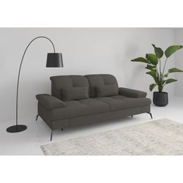Sit & More 3-Sitzer SIT & MORE, B:212cm H:90cm T:122cmfango, 100% Polyester, Sofas, "Amica, inkl. Sitztiefenverstellung und Armteilverstellung", wahlweise mit