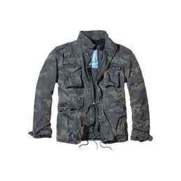 Wintermantel Brandit "Brandit Herren M-65 Giant Jacket", Herren, Gr. L, grün (schwarzcamo), 100% Baumwolle, Mäntel