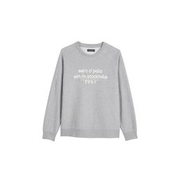 Marc O'Polo Sweatshirt MARC O'POLO "aus reinem Organic Cotton", Jungen, Gr. 164, grau (grau melange), Obermaterial: 100% Baumwolle, unifarben, regular fit, Rundhals, Rippb&uuml;ndchen, Sweatshirts Sweatshirt