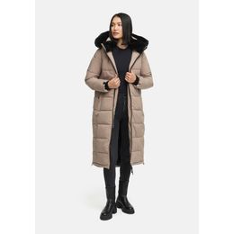Navahoo Damen Winterjacke "Knuddelfee"taupe grau, Gr. S, Obermaterial: 100% Polyester; Innenseite: 100% Polyester; Futter: 100% Polyester, Jacken,